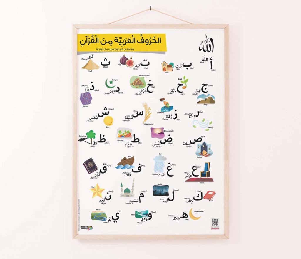 Arabic words from the Quran Poster - Arabic101 Store